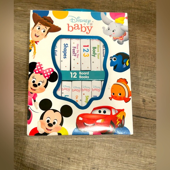 Disney | Toys | Disney Character Baby 2 Block Books Learn Your Shapes ...